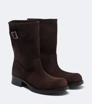 Prada Suede Biker Boots