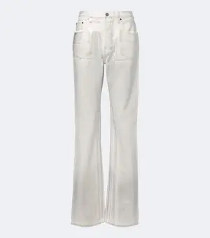 Gucci Low-rise Wide-leg Jeans - White