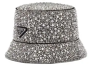 Prada Bucket Hat With Crystals