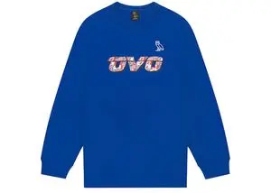 OVO Flag Runner Crewneck Sweatshirt - Royal Blue