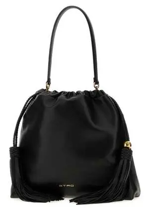 Etro Leather Medium Kalispera Bucket Bag