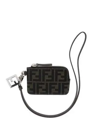 Fendi Ff Canvas + Pelle Pouch - Multicolor