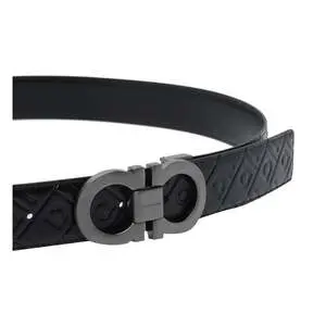 FERRAGAMO Adjustable And Reversible Gancini Belt