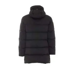 Herno Quilted Down Jacket With Shearling Detail - Black