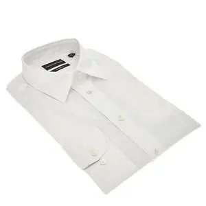 Emporio Armani Jacquard Cotton Modern Fit Shirt - White