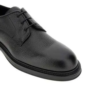 Emporio Armani Grained Leather Derby Shoes