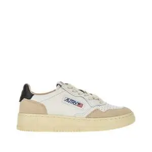 AUTRY Suede And Leather Medalist Low Top Sneakers - White