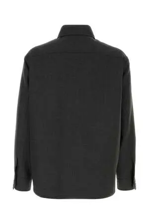 Valentino Garavani Graphite Gabardine Overshirt