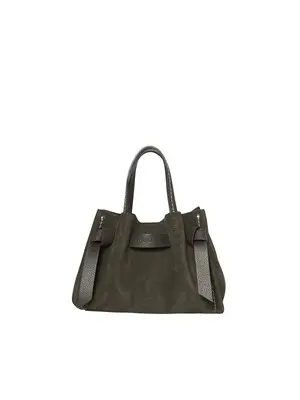 VISONA` Suede Bag - Brown