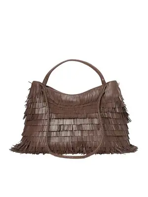 VISONA` Nappa Coffee Bag - Brown