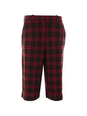 Pinko Bergenia Tweed Plaid Shorts