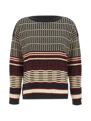 ELENA MIRO` Patterned Pullover