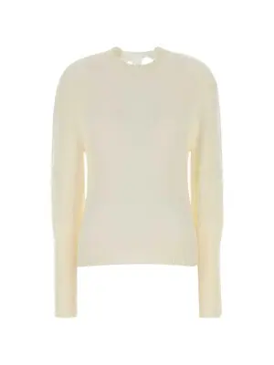 LANVIN Gros-grain Knot Detail Jumper - Gray