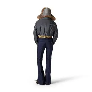 Miu Miu Technical Fabric And Shearling Blouson Jacket