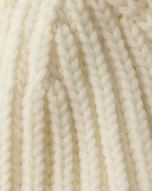 Prada Ribbed Wool Beanie With Enamelled Logo
