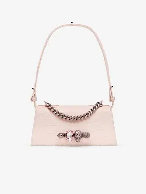 Alexander McQueen Jewelled Mini Shoulder Bag - Pink