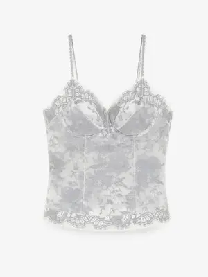 Alexander Mcqueen Criss-cross Camis Tanks For Women