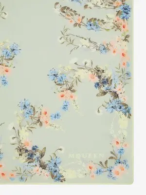 Alexander McQueen Wallpaper Floral Ribcage Scarf - Multicolor
