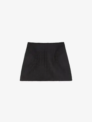 Alexander McQueen Light Tweed Mini Skirt