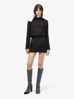 Alexander McQueen Light Tweed Mini Skirt