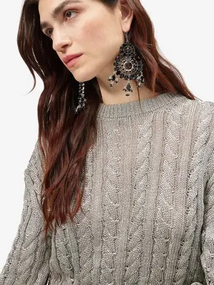 Alexander McQueen Chandelier Earrings With Crystal And Pearl Motifs