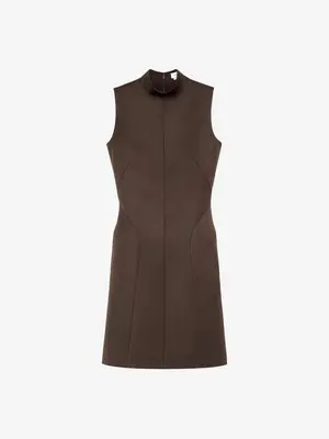 Alexander McQueen Wool Barathea Mini Dress