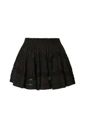 LoveShackFancy Lorianne Floral Mini Skirt