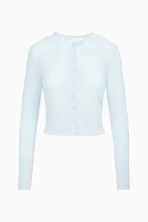 LoveShackFancy Pastel Cashmere Cardigan - Blue