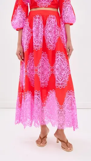 Borgo De Nor Rhea Lace Skirt