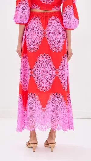 Borgo De Nor Rhea Lace Skirt