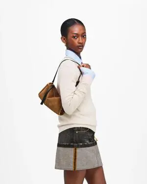 Marc Jacobs Scene Shoulder Bag In Suede - Copper