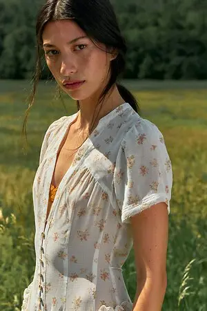 Free People Falling Petals Maxi Dress