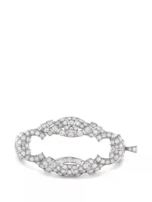 LB EXCLUSIVE Diamond Plaque Brooch