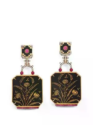 SILVIA FURMANOVICH Embellished Ruby Earrings