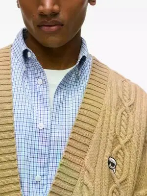 Karl Lagerfeld Ikon Cable Knit Cardigan
