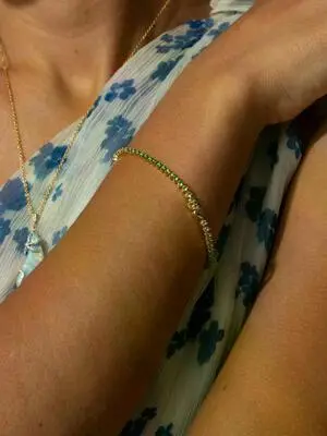 LISA NIK Tsavorite Graduated Bracelet
