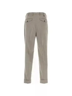 PT TORINO Pleated Turn-up Trousers