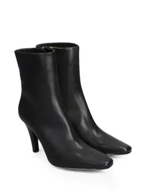 THE SELLER Square-toe Ankle Boots With Stiletto Heel And Gold-tone Hardware