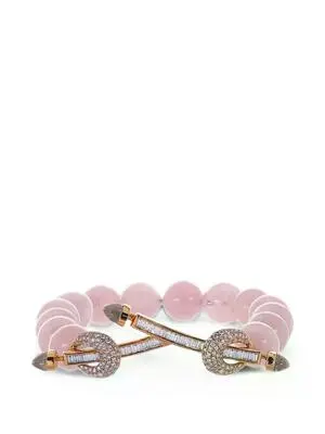 ANANYA 18k Rose Morganite And Diamond Bracelet