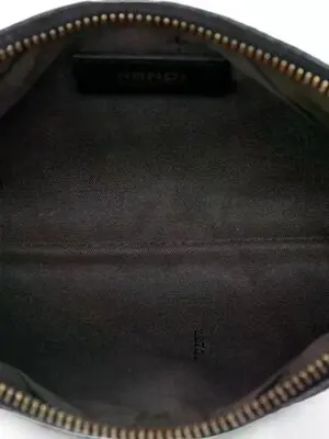Fendi Zucchino Canvas Chain Shoulder Bag