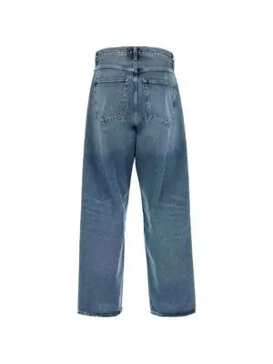 AGOLDE Faded-effect Straight-leg Jeans - Blue