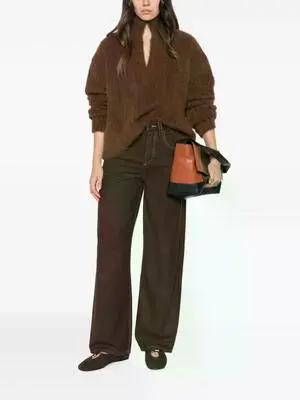 UMA WANG Brushed V-neck Sweater