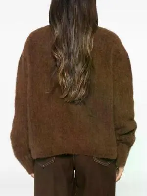 UMA WANG Brushed V-neck Sweater