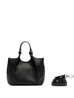 GIANNI CHIARINI Bubble Leather Shoulder Bag - Black