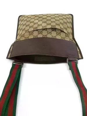 Gucci Gg Canvas Web Crossbody Bag
