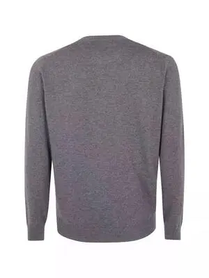 BARBA NAPOLI Wool Crew-neck Sweater - Grey