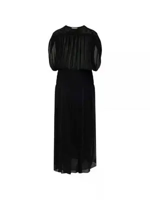 Isabel Marant Étoile Nesrine Smocked Silk Maxi Dress