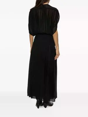Isabel Marant Étoile Nesrine Smocked Silk Maxi Dress