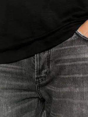 Emporio Armani Distressed Faded-effect Jeans