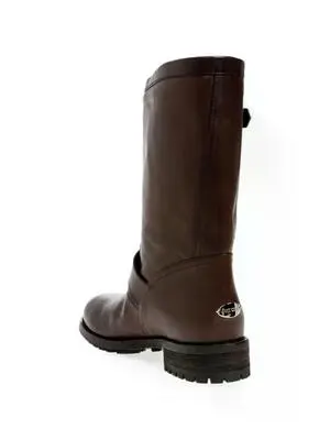 JIMMY CHOO Biker Mid Buckle-strap Boots